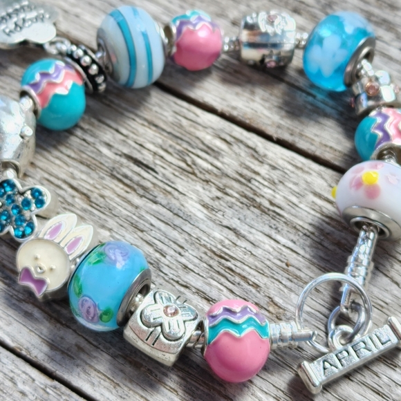 Willabee & Ward | Jewelry | Willabee Ward Toggle Charm Bracelet April ...